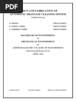 Fabrication of Automated Drain Gutter Cleaner System | PDF | Electric ...
