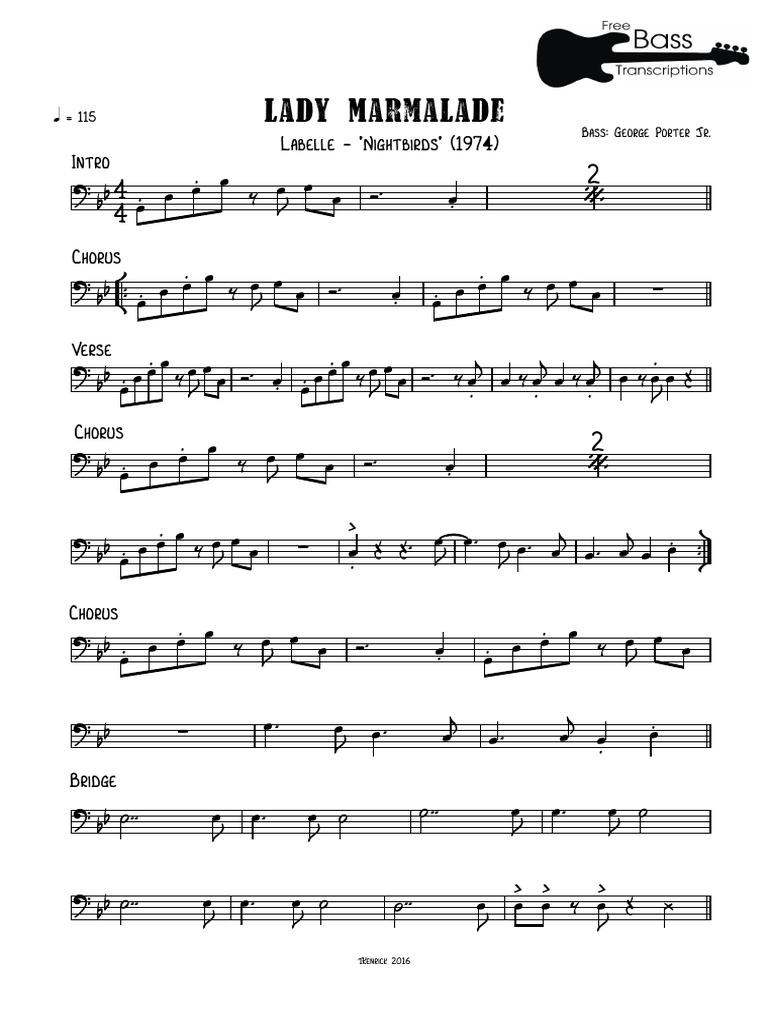 Bass Lady Mermelade | PDF