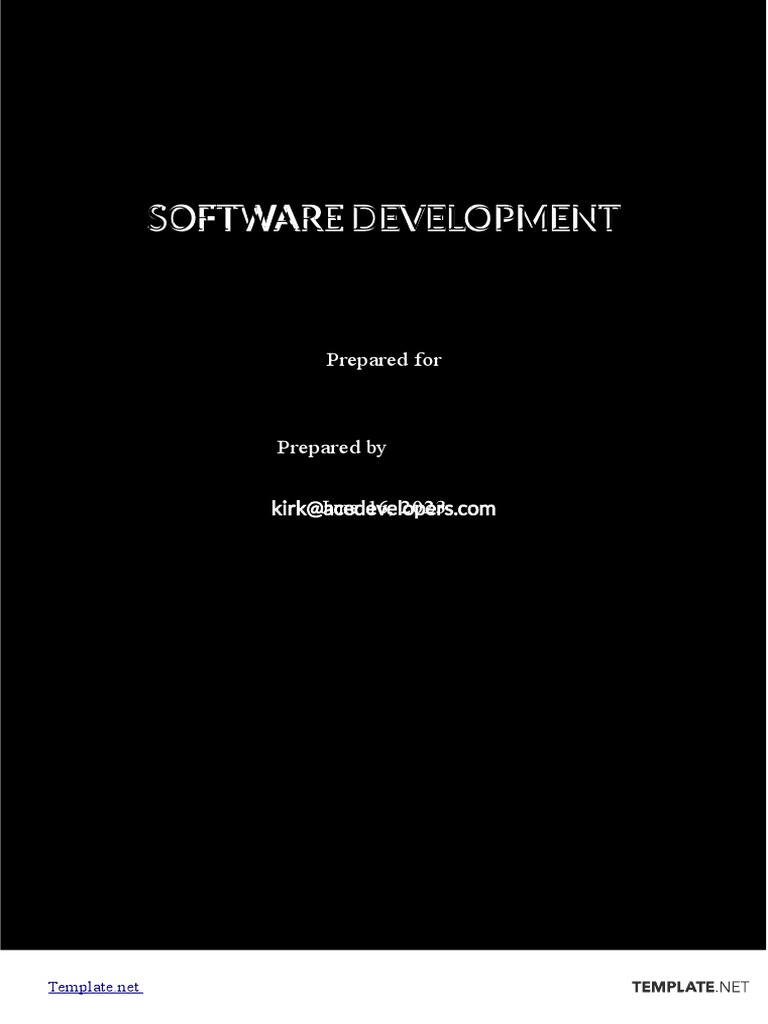 Software Development Proposal Template | PDF | Software | Design