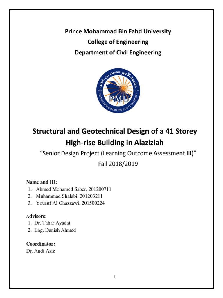 Structural and Geotechnical Design of A 41 Storey High-Rise Building in ...
