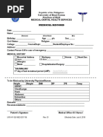 Physical Restraint Monitoring Form | PDF | Medicine | Health Care