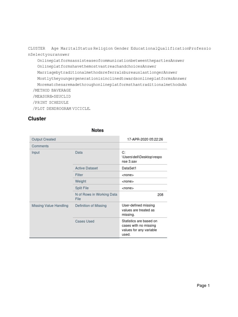 Cluster: Notes | PDF | Algorithms | Applied Mathematics