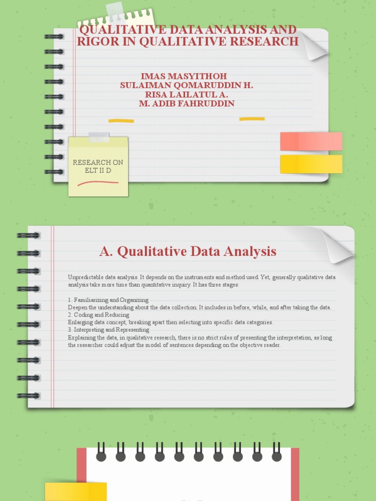 Qualitative Data Analysis and Rigor in Qualitative Research | PDF ...