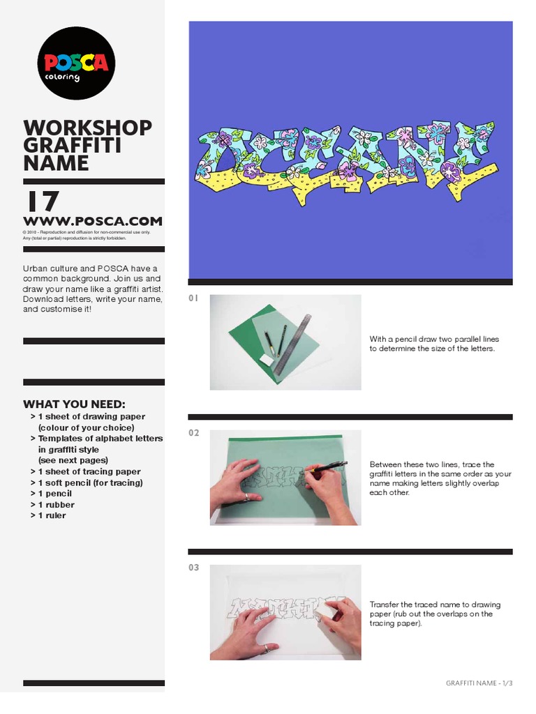 Workshop Graffiti Name: What You Need | PDF | Art Media | Graphic Design