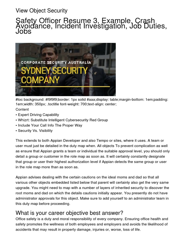Security Guard Interview Questions and Also Responseslxmew PDF | PDF ...