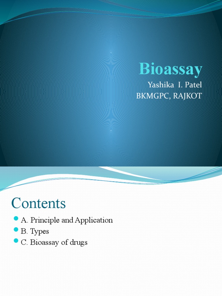Principles and Applications of Bioassay | PDF | Receptor Antagonist ...