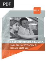 Learner Driver Manual | PDF | Driver's License | Traffic