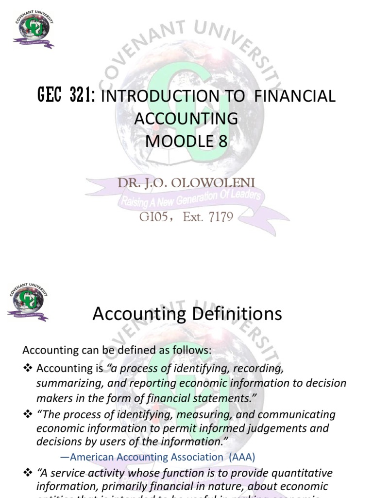 Intro To Financial Accounting | PDF | Debits And Credits | Equity (Finance)