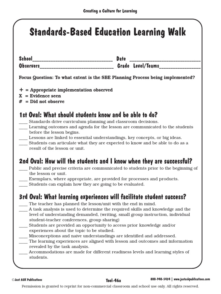 SBE Planning Process Evaluation Tool | PDF | Educational Assessment ...