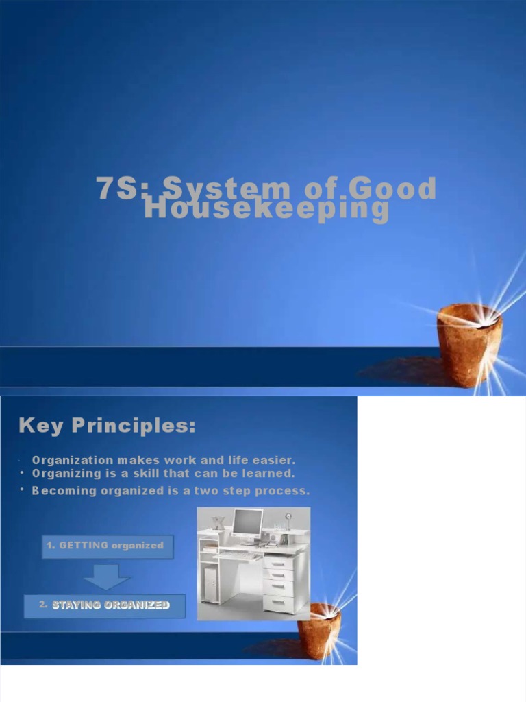 7S: System of Good Housekeeping - A Guide to Organizing the Workplace ...