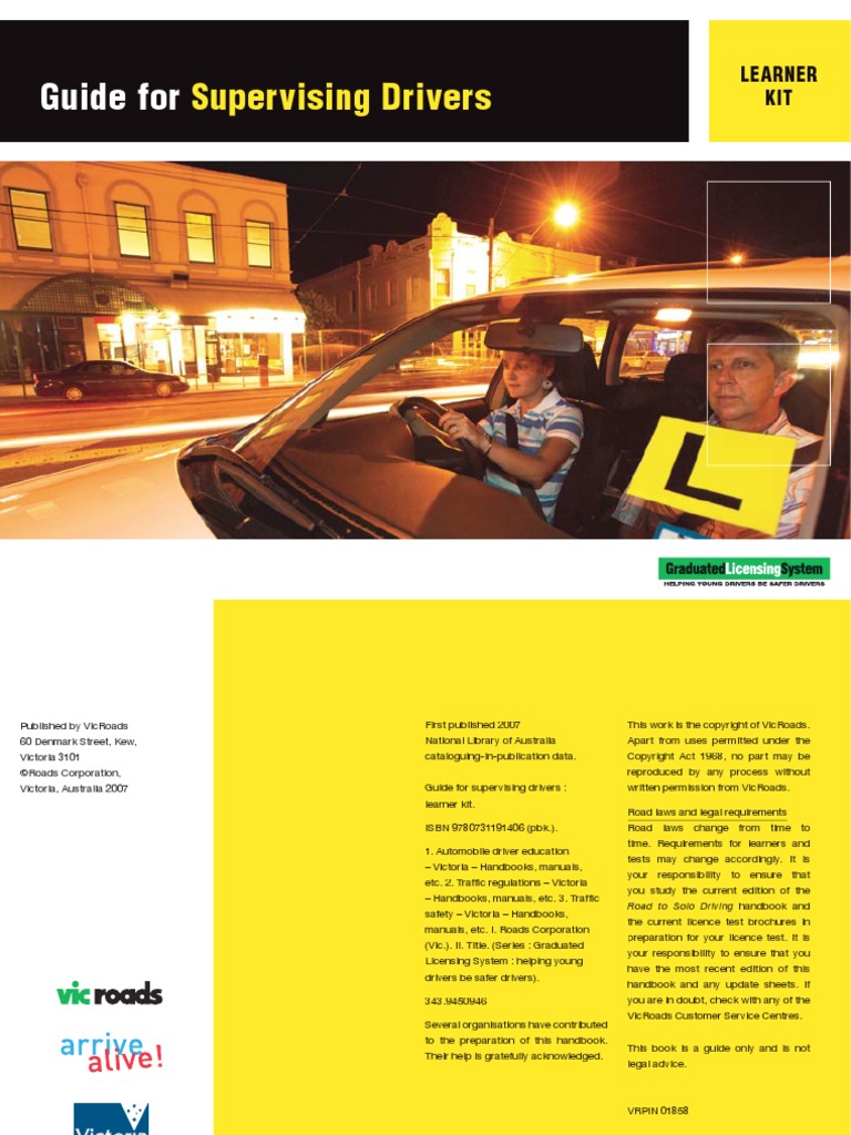 Supervising Drivers: Guide For | PDF | Traffic | Driving