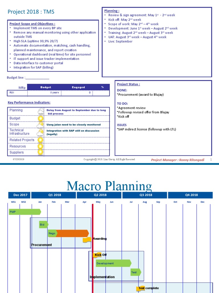 Project 2018: TMS: Planning | PDF | Business Intelligence | Information ...