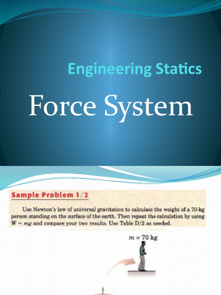 Engineering Statics: Force System | PDF