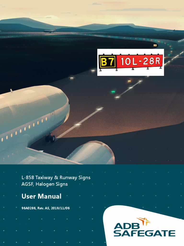 User Manual: L-858 Taxiway & Runway Signs AGSF, Halogen Signs | PDF ...