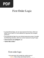 First Order Logic: Artificial Intelligence COSC-3112 Ms. Humaira Anwer | PDF | First Order Logic ...