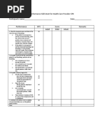 BLS Skills Checklist | PDF | Cardiopulmonary Resuscitation | Clinical ...