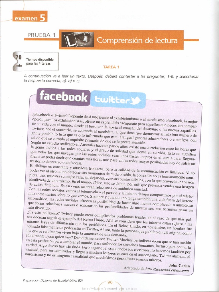 DELE - B2 - Edelsa Examen 5 | PDF