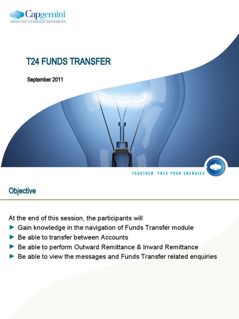 T24 Funds Transfer | PDF | Debits And Credits | Financial Transaction