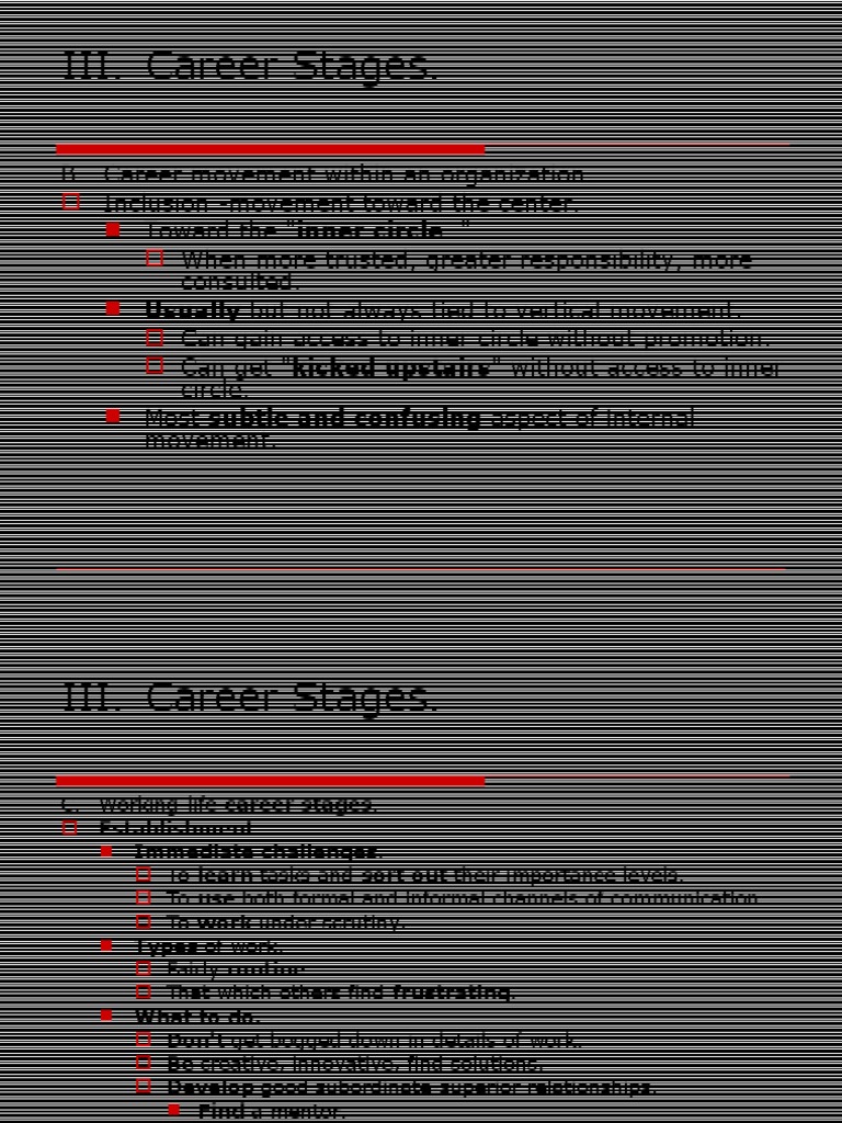 Navigating Career Stages | PDF | Career & Growth | Business