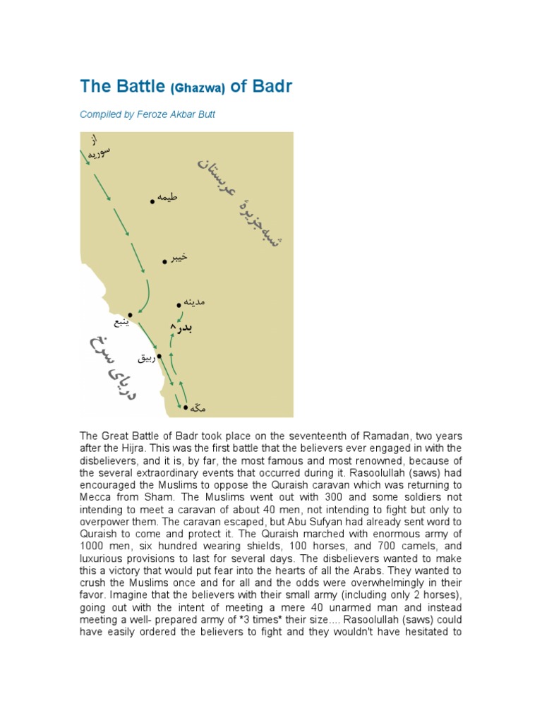 The Battle of Badr | PDF | Abrahamic Religions | Qur'an