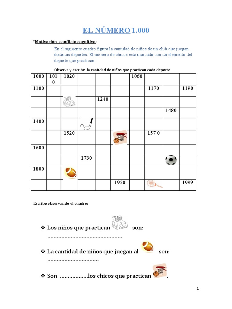 El Número 1000-Alira | PDF | Deportes atléticos | Juegos de habilidad ...