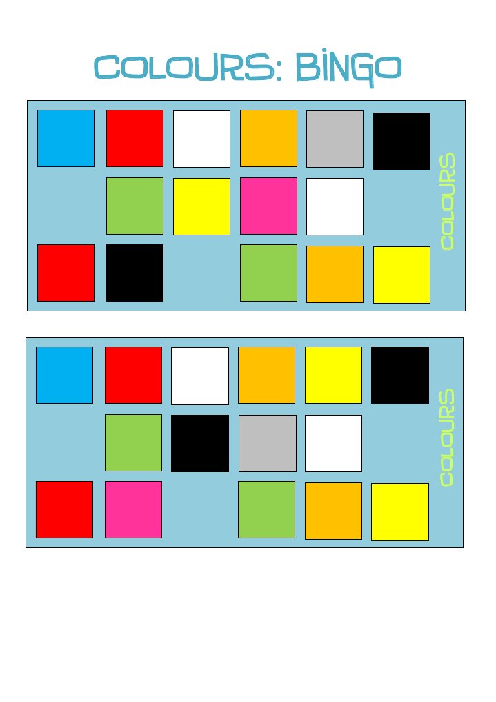 Bingo Game Color List | PDF