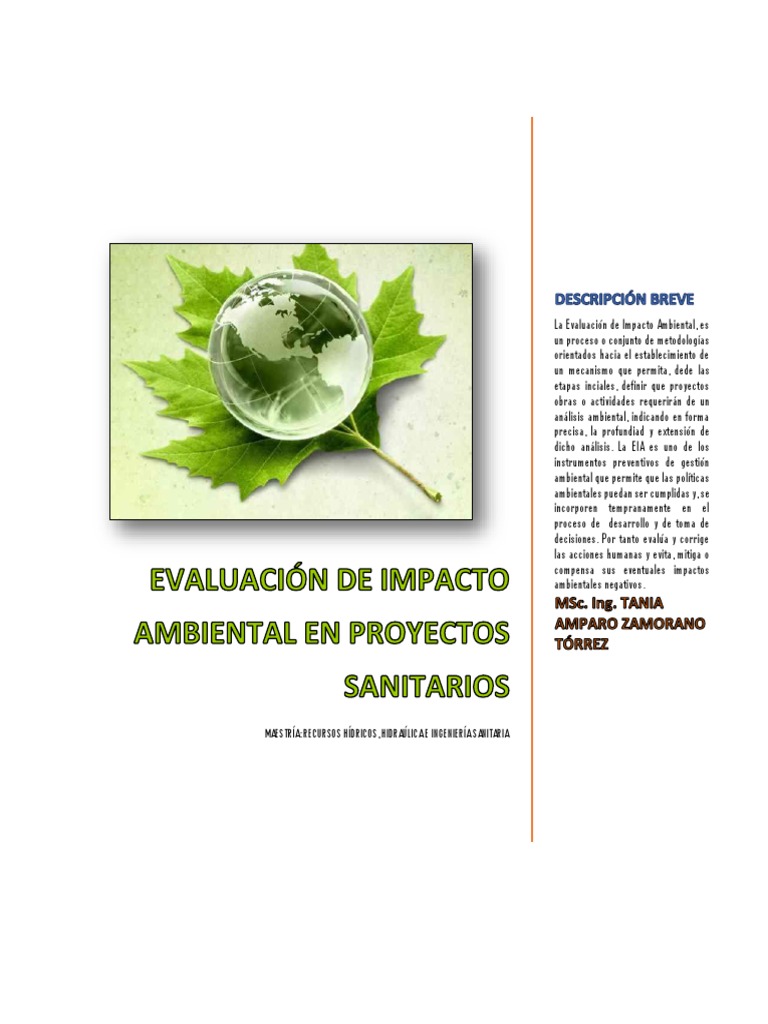 Libro Base - Evaluación de Impacto Ambiental-2-20 | PDF | Evaluación de impacto ambiental ...