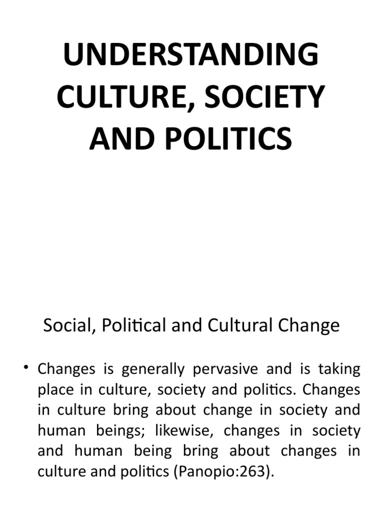 Social, Political and Cultural Change | PDF | Deviance (Sociology)