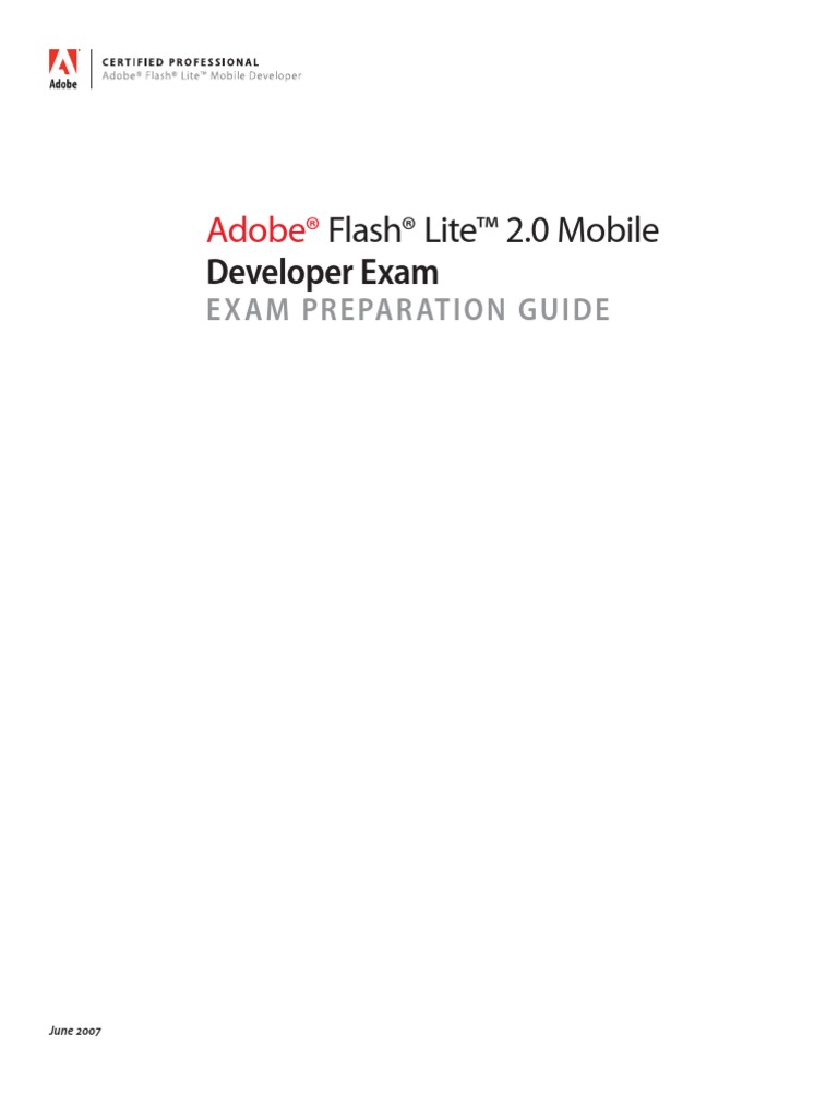 Adobe®: Developer Exam | PDF | Action Script | Adobe Flash