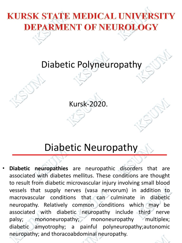 005 Lecture Diabetiс Neuropathy Pdf Peripheral Neuropathy