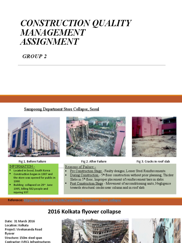 Construction Quality Management Assignment: Group 2 | PDF | Building ...