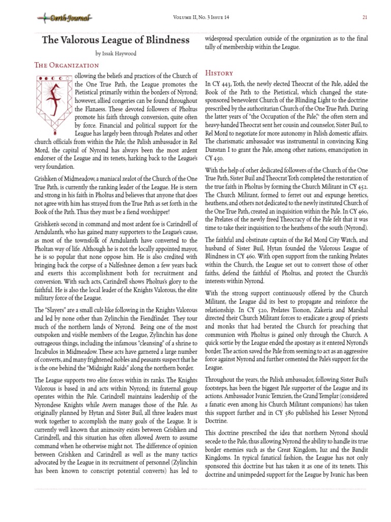 Pholtus Order | PDF | Religion And Belief