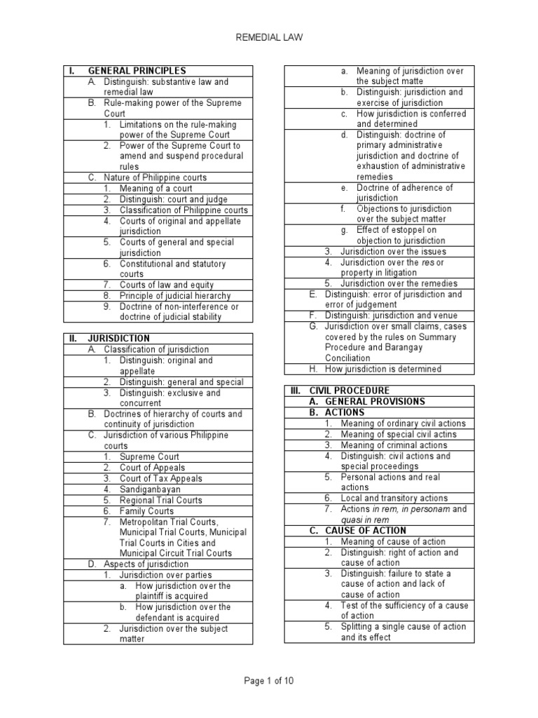 I. General Principles: Quasi in Rem | PDF | Jurisdiction | Lawsuit