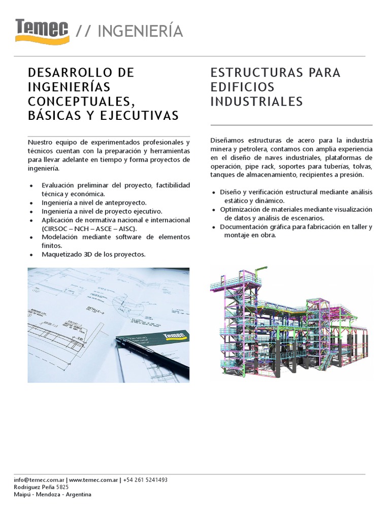 TEMEC Ingeniería | PDF | Diseño | Ingeniería