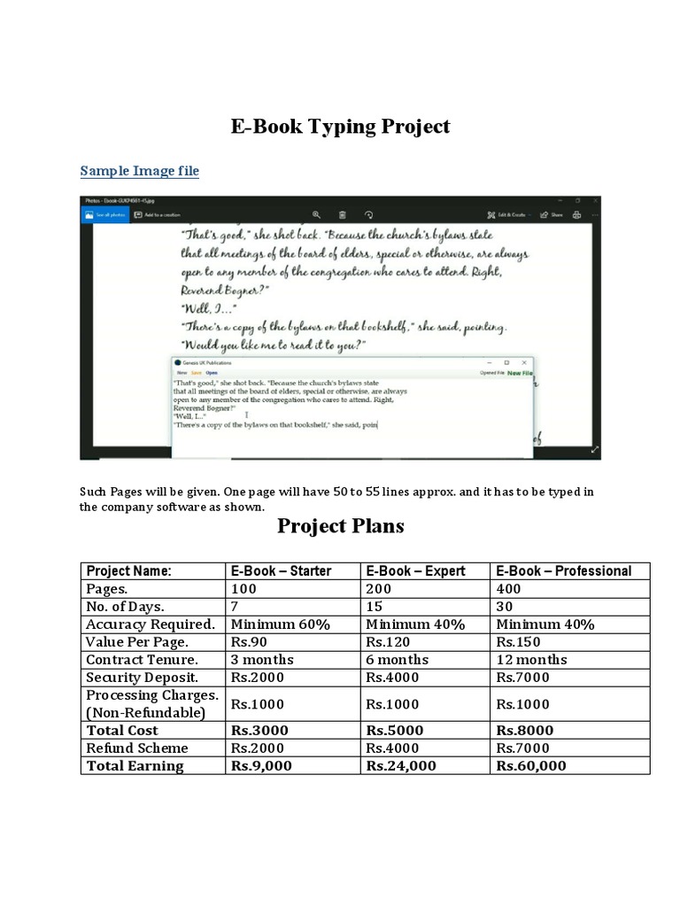 Offline E Book Typing Project Brochure PDF | PDF | Accuracy And ...
