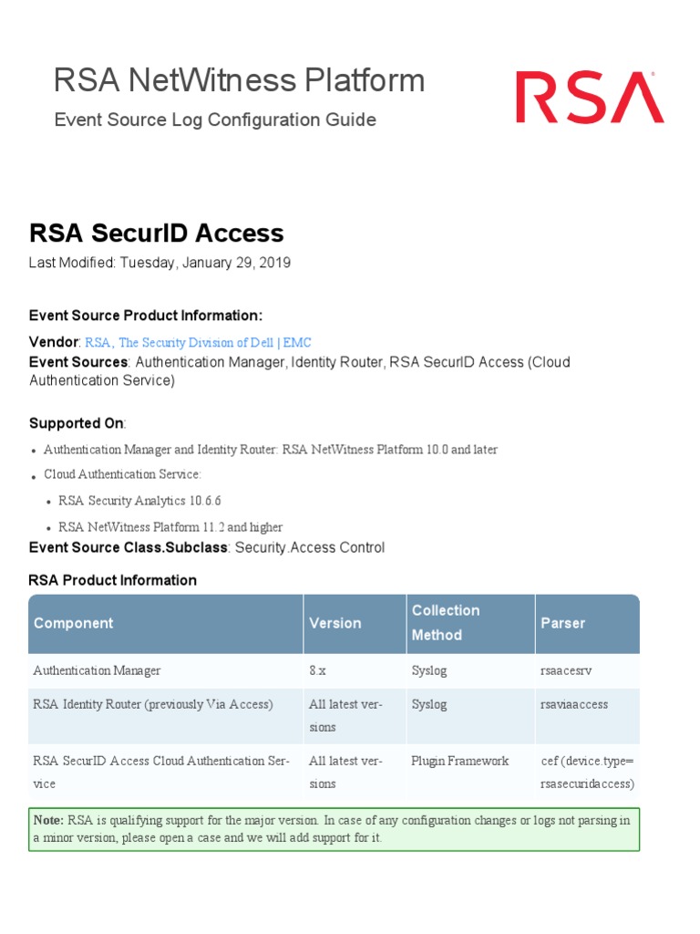 Rsa Netwitness Platform | PDF | Cloud Computing | Proxy Server