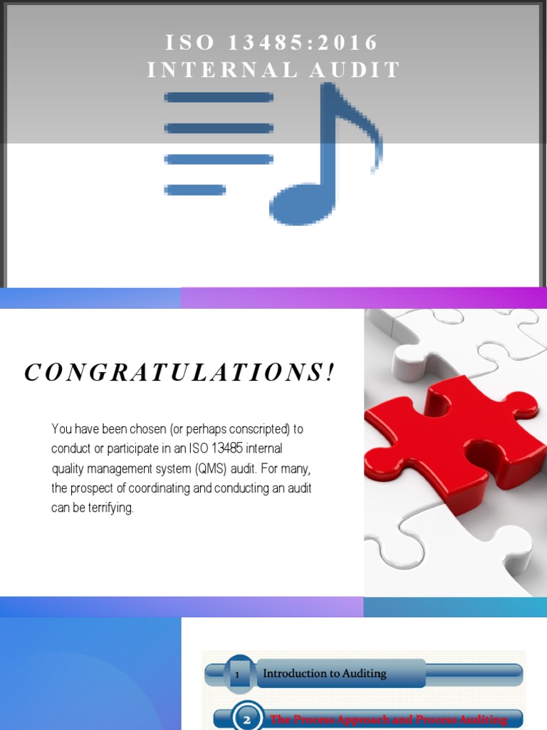 ISO 13485.2016 Internal Audit - Prem1 | PDF | Auditor's Report | Audit