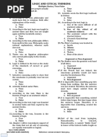 Critical Thinking Mcqs | PDF