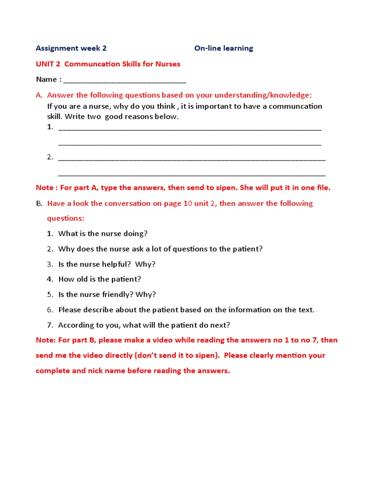 Assignment Week 2 UNIT 2 Communication Skills | PDF