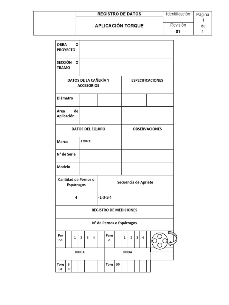 Registro Torque | PDF | Science | Ciencia y Tecnología