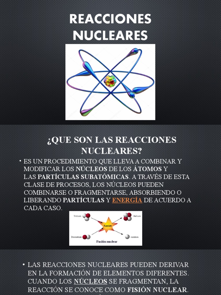 Reacciones Nucleares | PDF | Fisión nuclear | Reacción nuclear