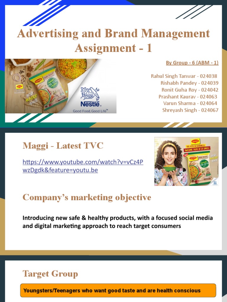 Maggi - ABM Assignment 1 - Final | PDF