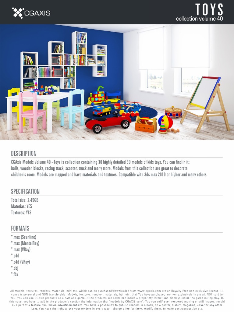 3D Toy Models Collection Volume 40 | PDF