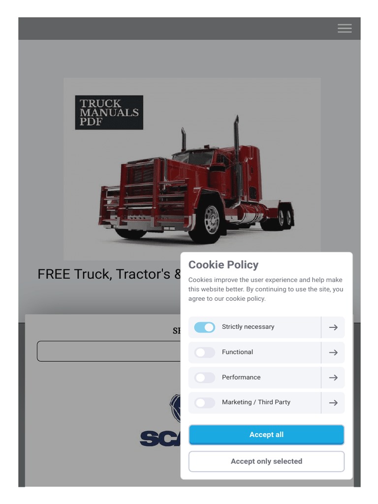 SCANIA - Trucks, Tractor & Forklift Manual PDF | PDF | Land Vehicles ...