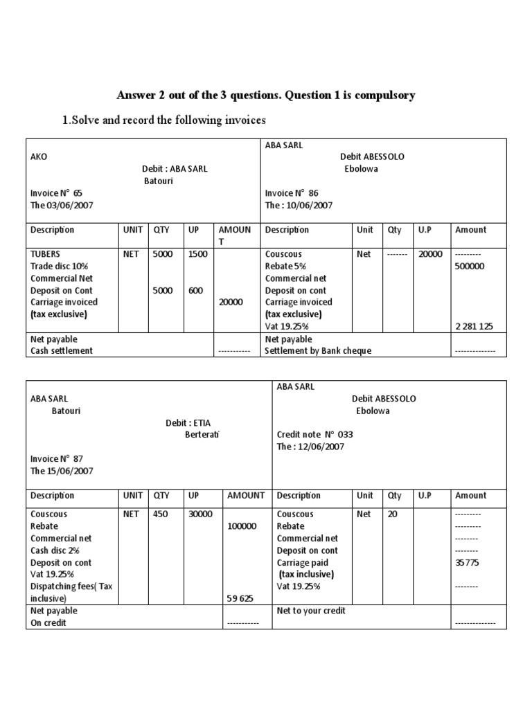 Financial Accounting 2 Semester Level 1 | PDF | Value Added Tax ...