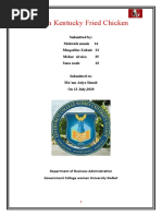 Operation Management of KFC | PDF | Fast Food Restaurants | Supply Chain