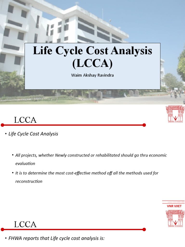 Life Cycle Cost Analysis Overview | PDF | Sensitivity Analysis | Net ...