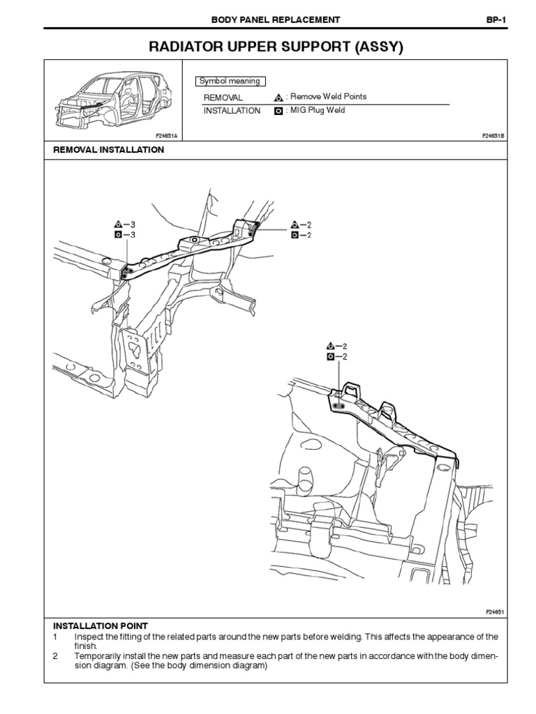 RAV4+BRM Body Repair Manual | PDF | Welding | Construction