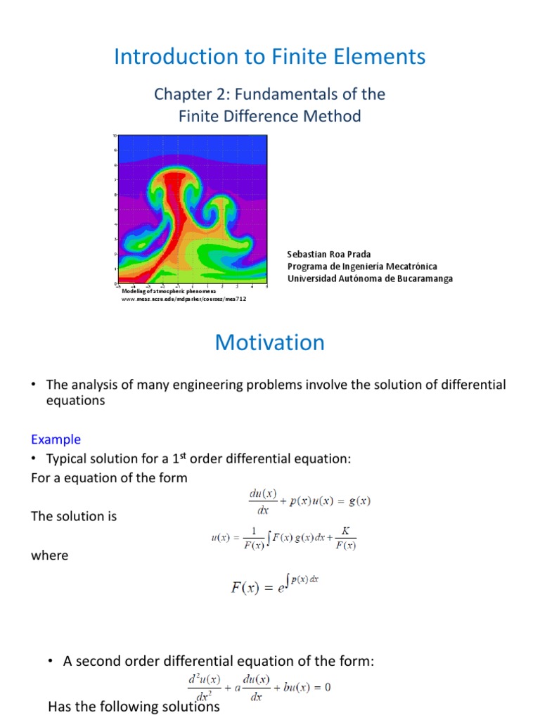 Finite Difference Method Overview | PDF | Differential Equations ...