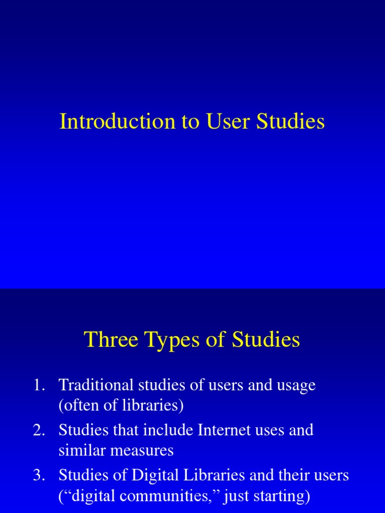 User Studies | PDF | Science | Cognitive Science